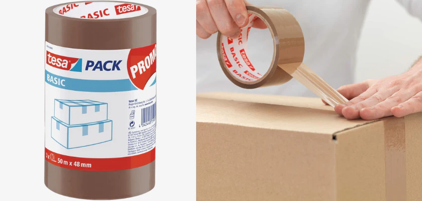 tesa Basic Verpackungsklebeband für 4,44€ | Jetzt zuschlagen!