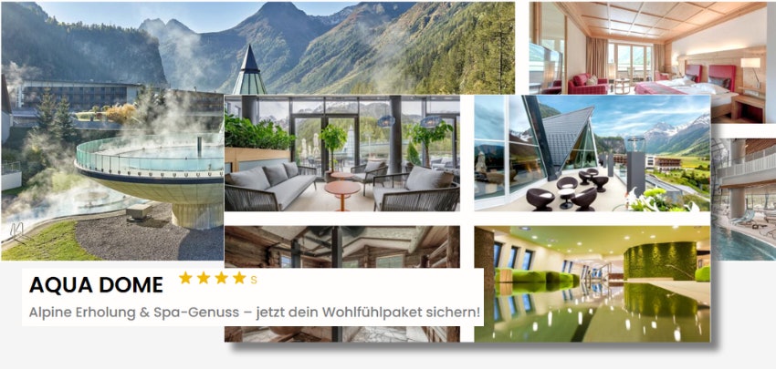 Aqua Dome Erholung & Spa für 169€ | Jetzt zuschlagen!
