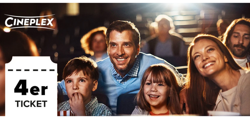 Nur 3,73€ / Ticket! 4x Cineplex Tickets mit Lidl Plus App