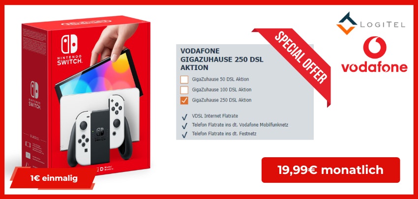 Vodafone deals with nintendo switch store