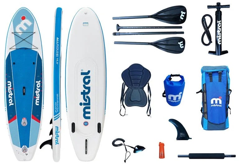 mistral "Allround" für 222€ – 10'6" SUP-Board mit Doppelkammer, 3-Finnen-System
