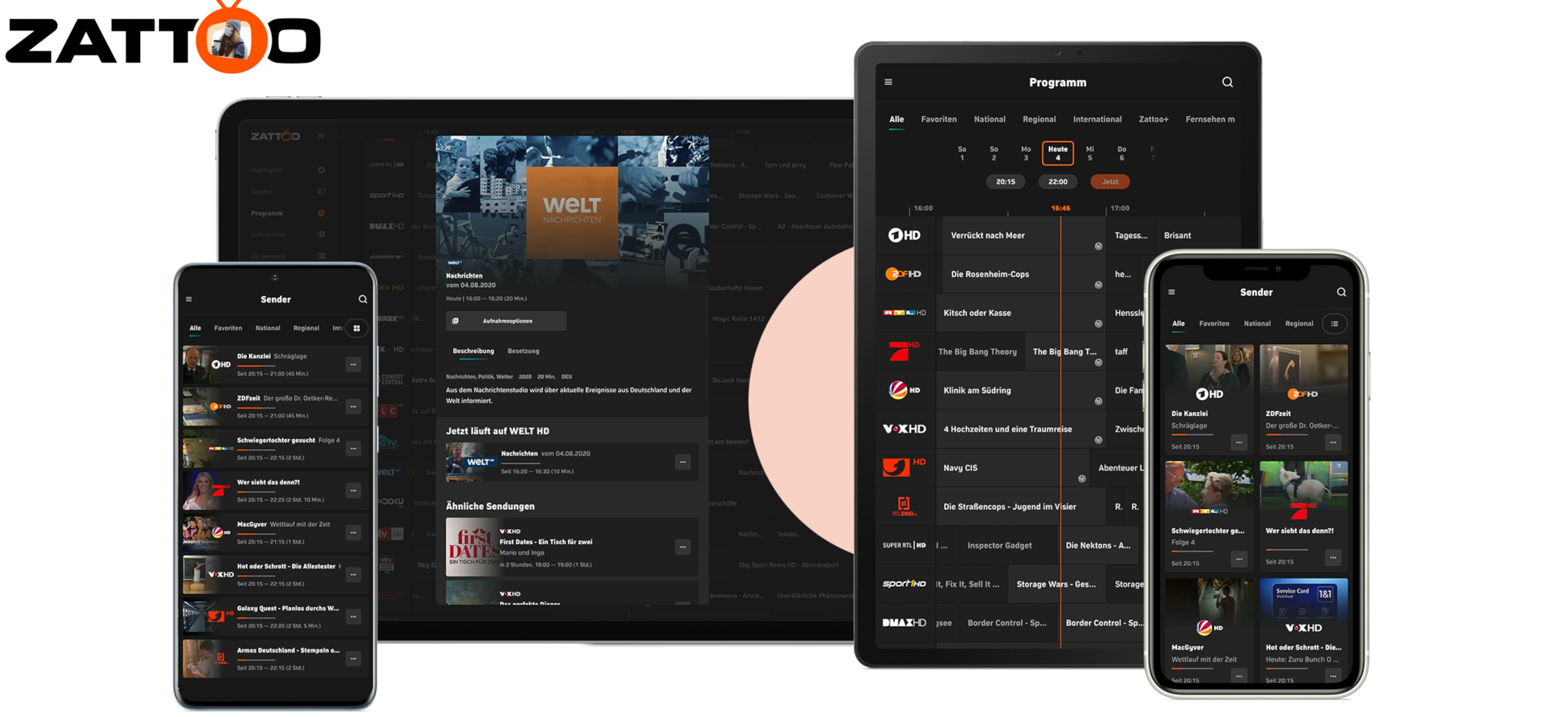 1 Monat Zattoo Ultimate kostenlos testen 📺📲 – TV-Streaming in Full-HD ...