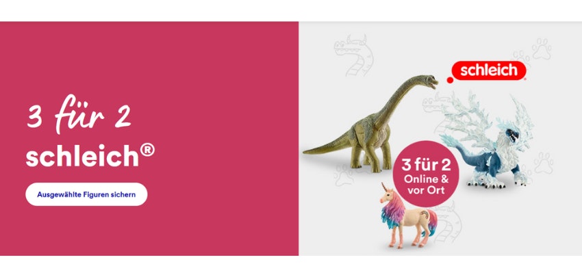 Schleich 3-für-2-Aktion bei Thalia – Spart beim Spielzeugkauf!