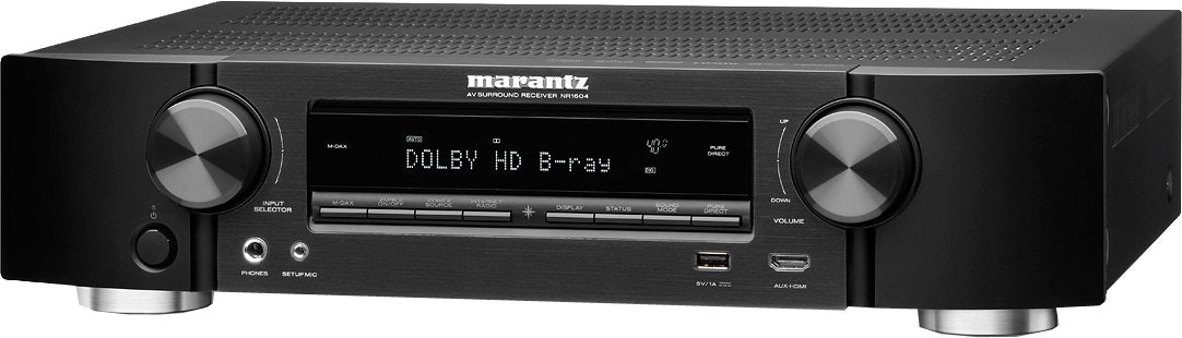 Marantz NR1604 - 7.1 AV-Receiver (90 Watt, HDMI, Netzwerk mit AirPlay ...