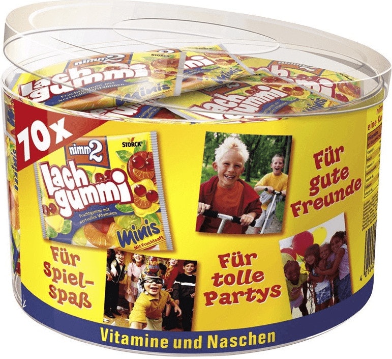 70er Pack nimm2 Lachgummi mit Fruchtsaft
