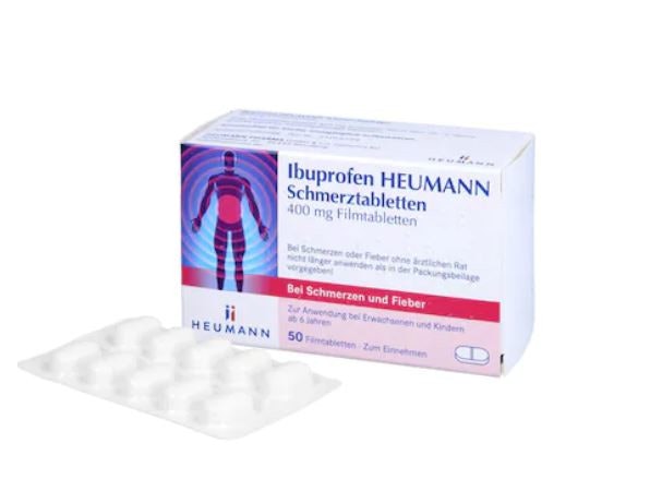 Ibuprofen Heumann 400mg für 3,64€ - 50 Stück Schmerztabletten ...