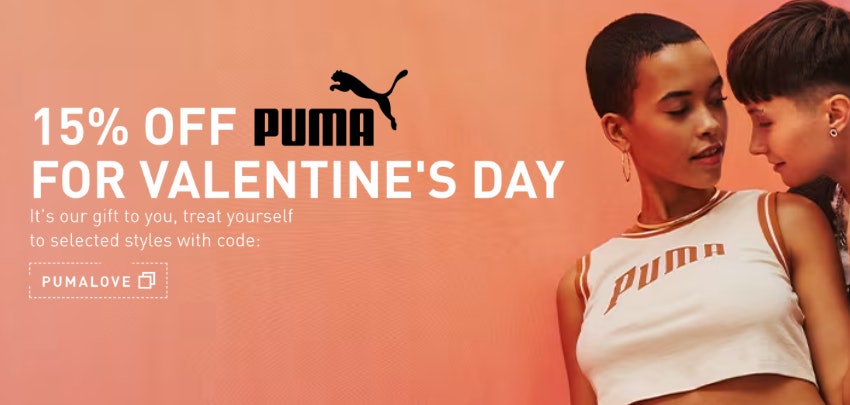 Jetzt 15% Rabatt im Puma Valentine's Sale sichern!