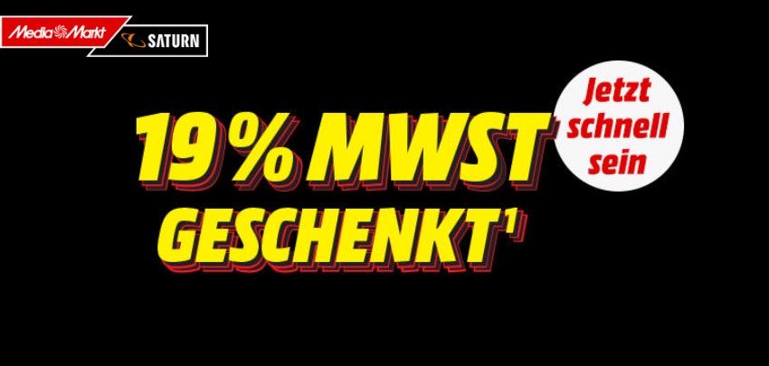 Media Markt Saturn: Mehrwertsteuer geschenkt 2025