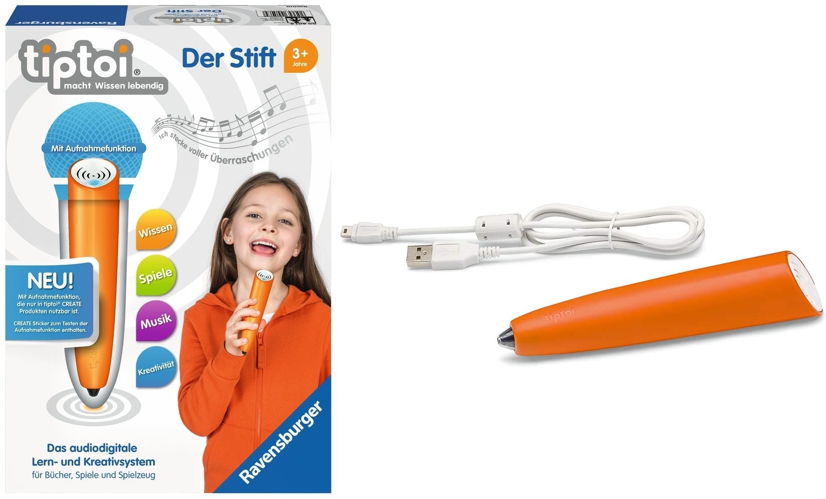 Ravensburger tiptoi Stift (00801/3. Generation) für 22€ - Lern ...
