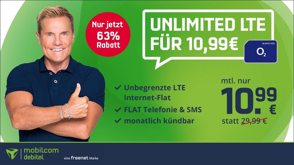 Letzte Chance! 🤯 o2 Free Unlimited Basic für 10,99€ im Monat ...