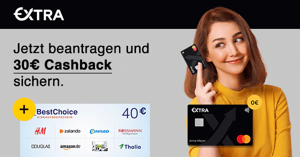 Extra Karte: Kostenlose Mastercard mit 25€ Bonus