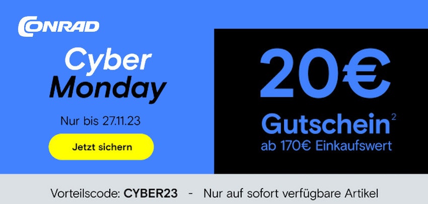 Conrad Gutscheinaktion zum Cyber Monday