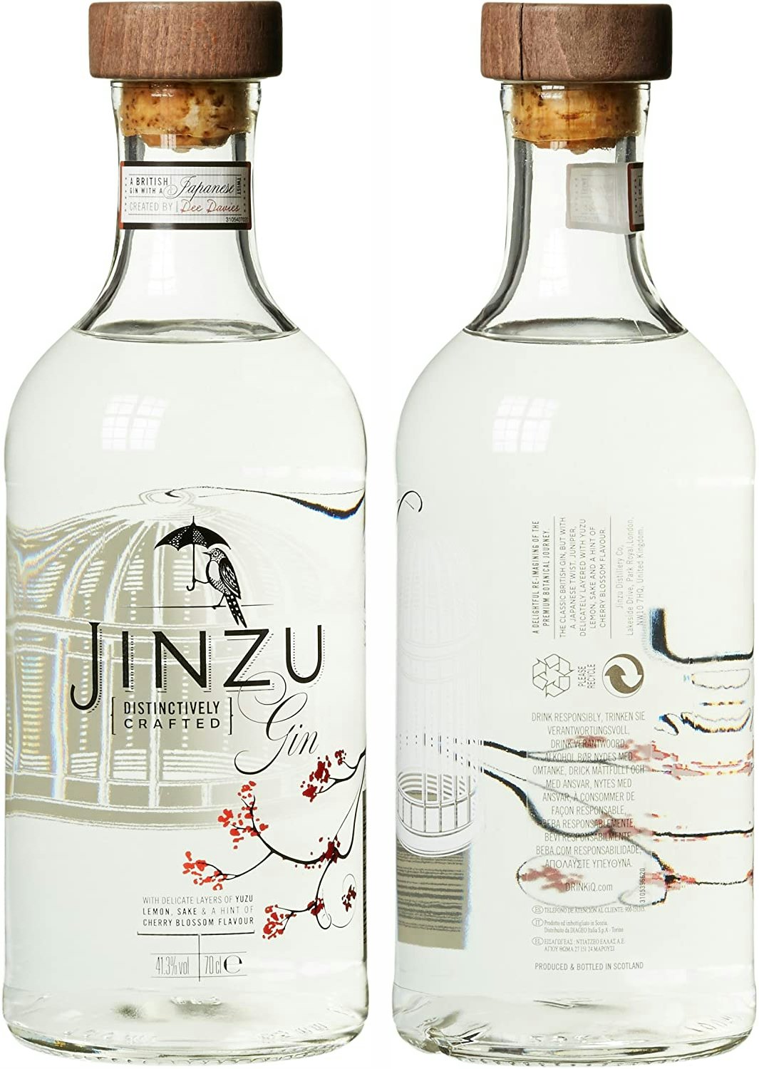 Jinzu Gin (41,3% Vol.) für 28€ – Schottischer Gin mit Sake, 0,7L